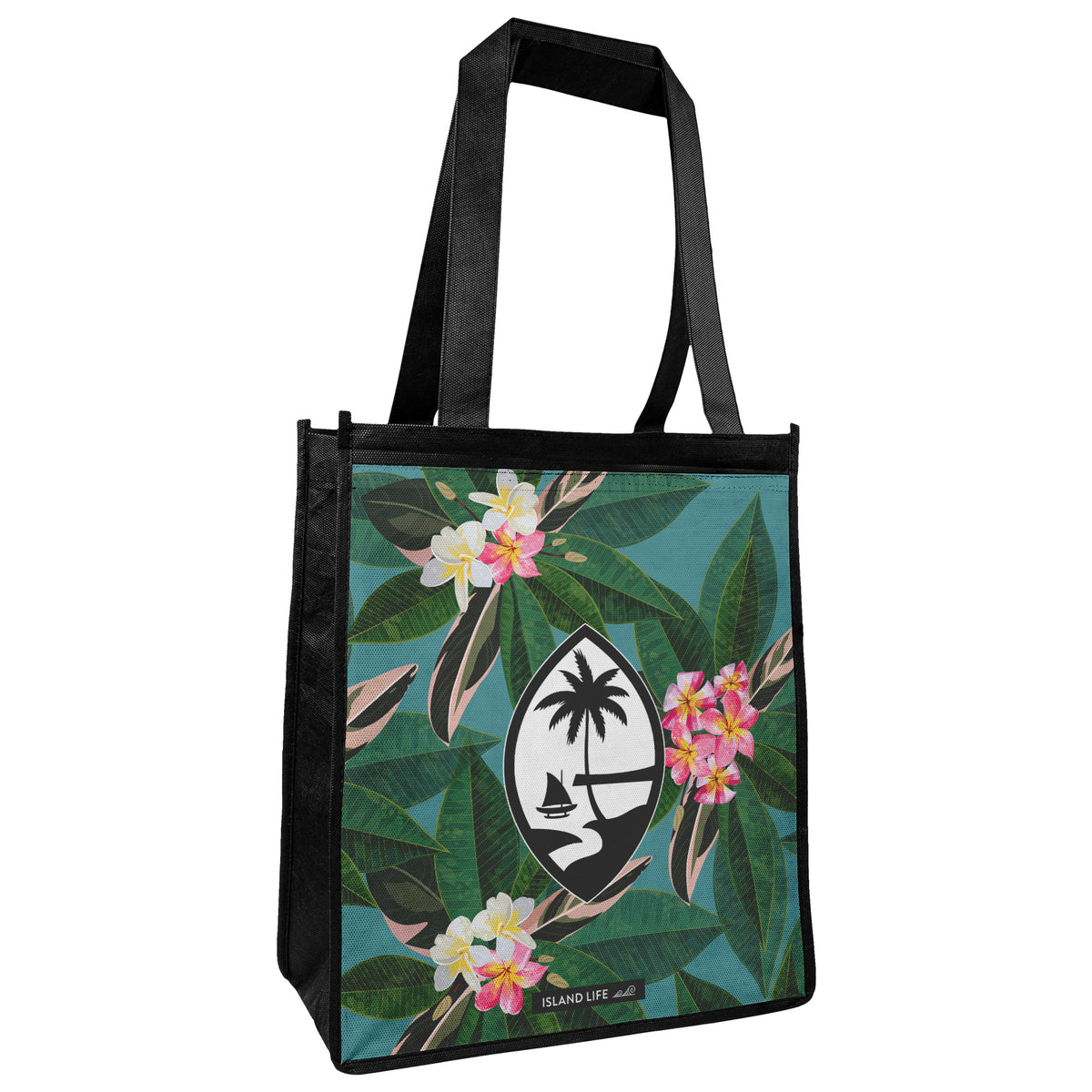 Guam Plumeria Flowers Grocery Tote Bag – Island Life