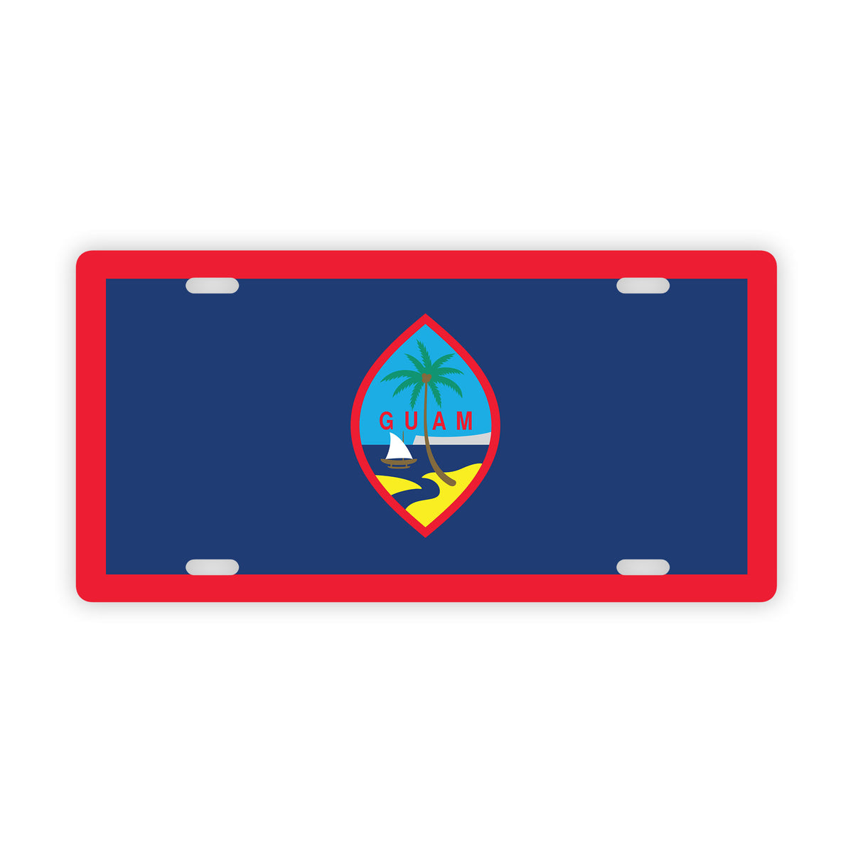 Guam Flag Car License Plate – Island Life