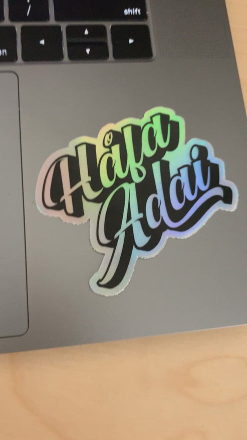Hafa Adai Holographic Sticker - Ready to Ship – Island Life